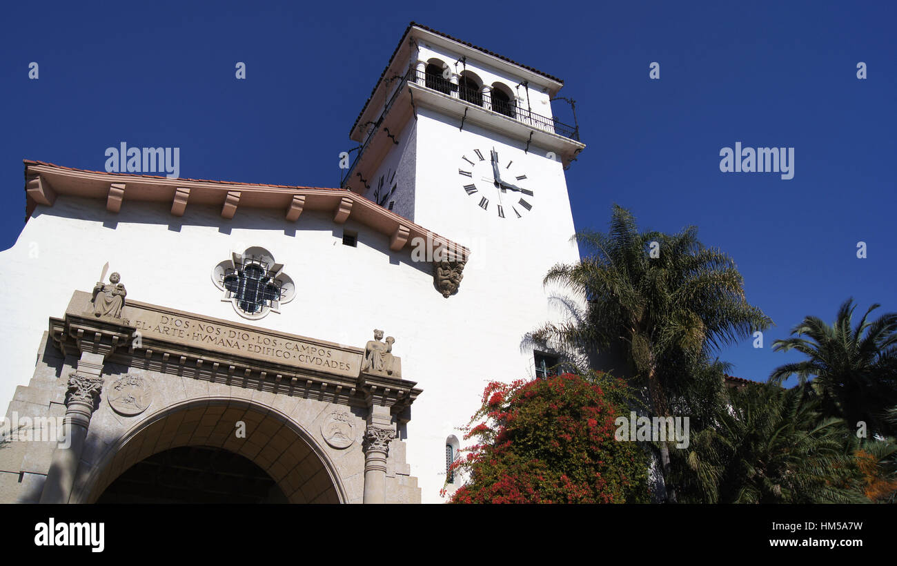 SANTA BARBARA, CALIFORNIA, USA - OCT 8th, 2014: Historic county ...