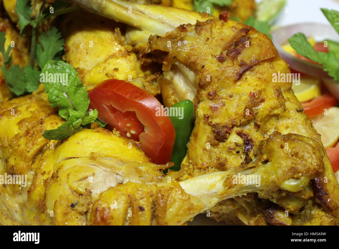 Steam Chicken Piece Stock Photo - Alamy