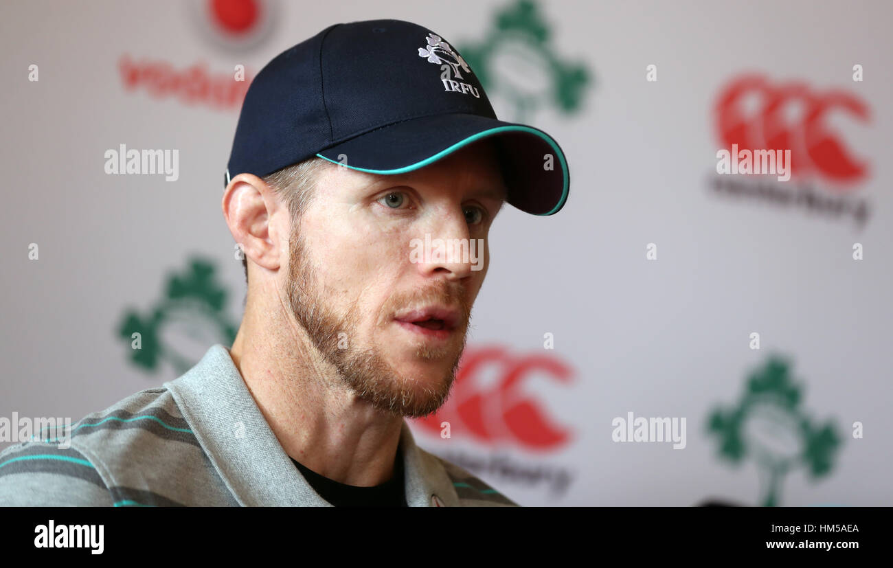 Ireland's Simon Easterby during a press conference at Carton House ...