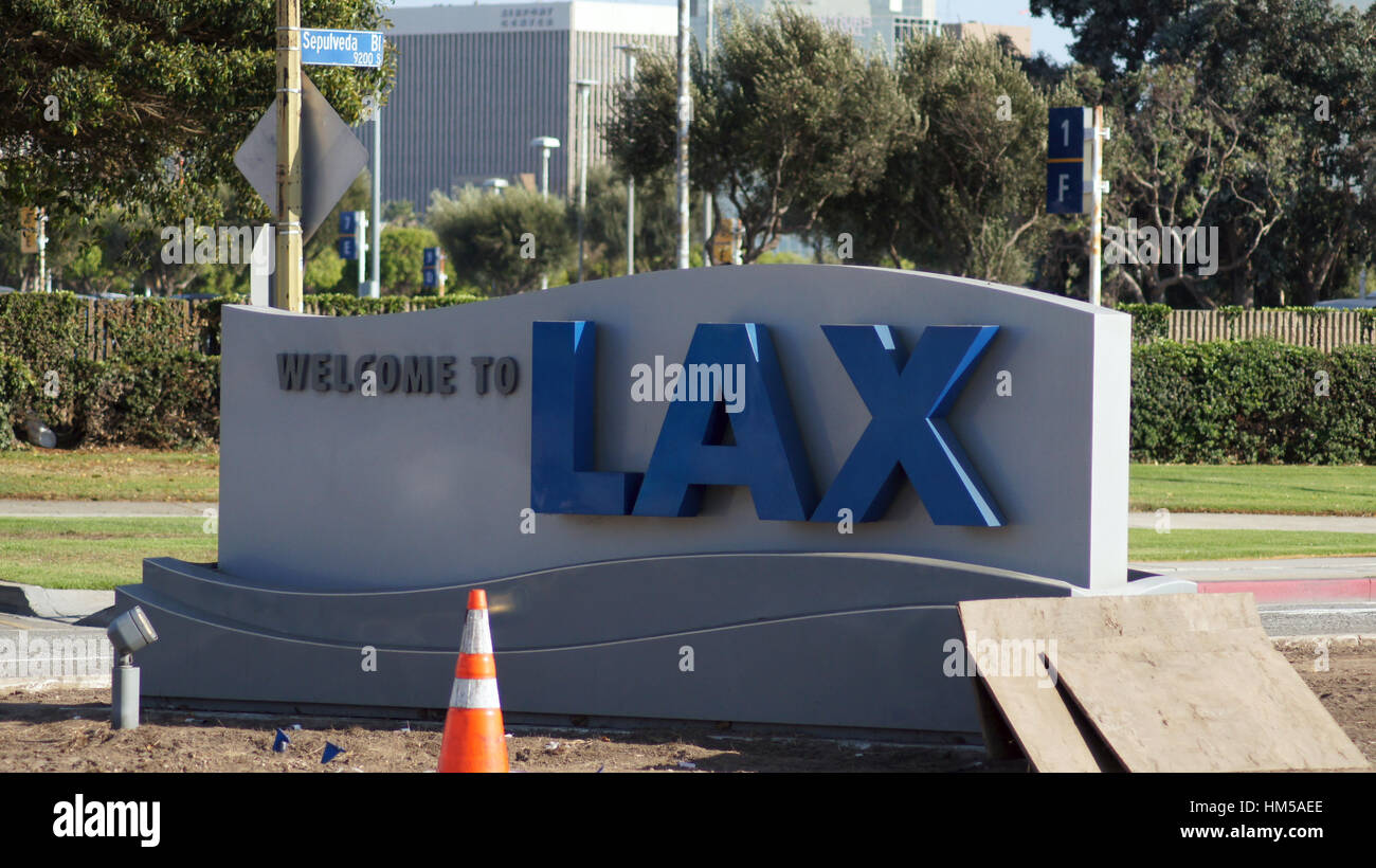 Welcome to lax sign High Resolution Stock Photography and Images - Alamy