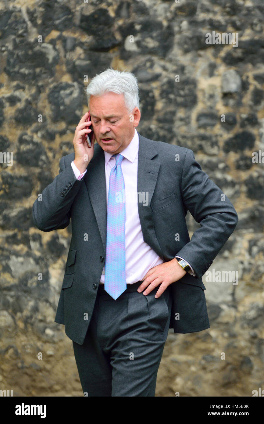Sir Alan Duncan MP (Conservative: Rutland and Melton) on College Green ...
