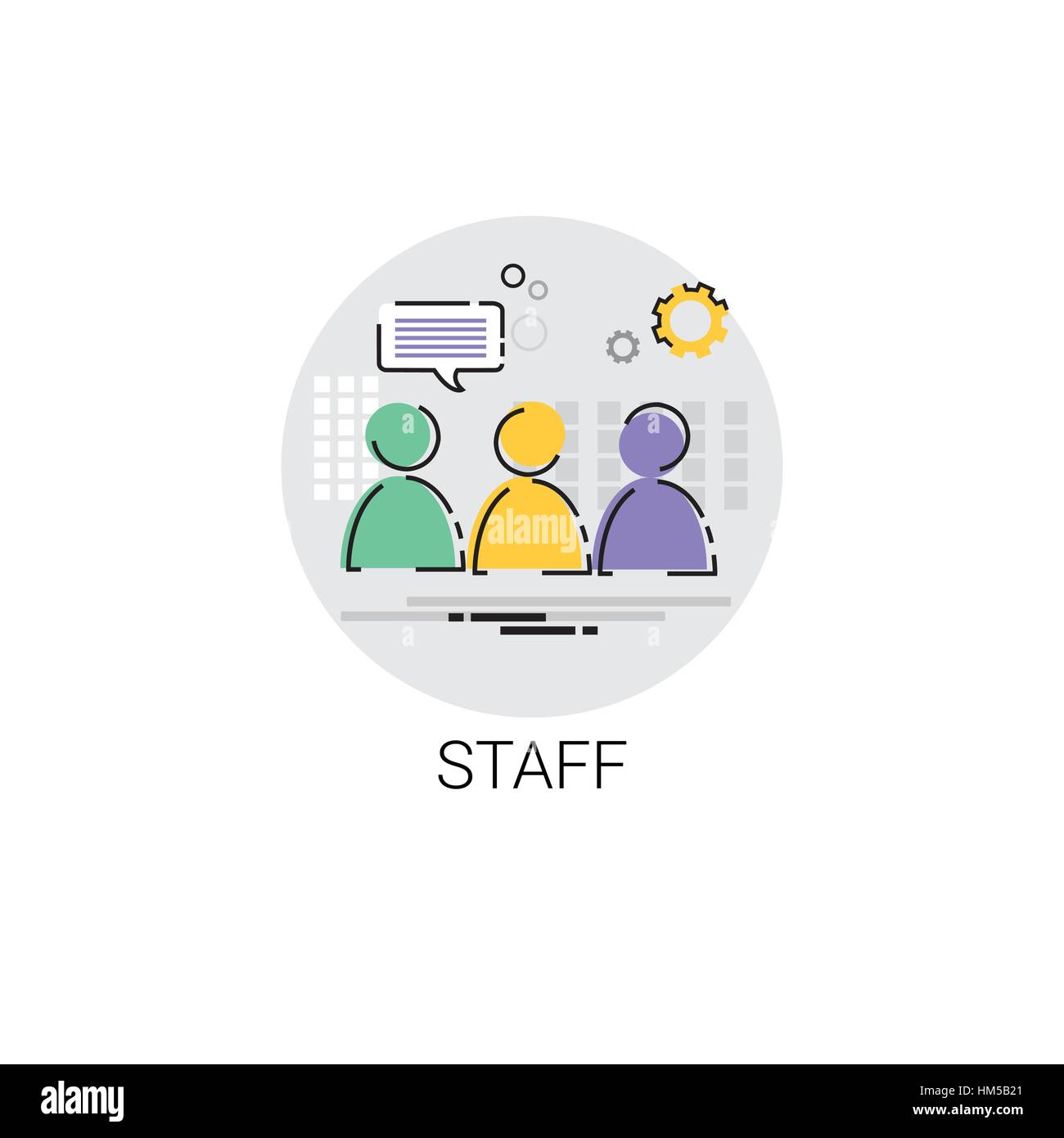 Casting Staff Camera Film Production Industry Icon Stock Vector Image ...