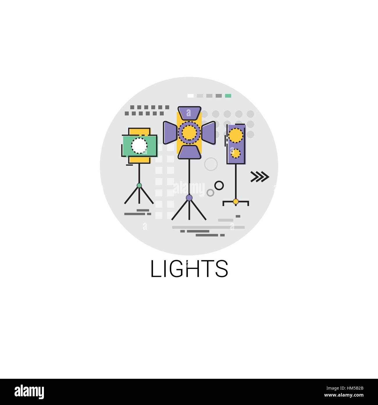 Tv studio lights Stock Vector Images - Alamy