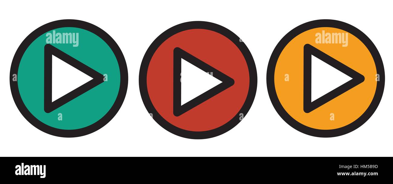 Play icons hi-res stock photography and images - Alamy