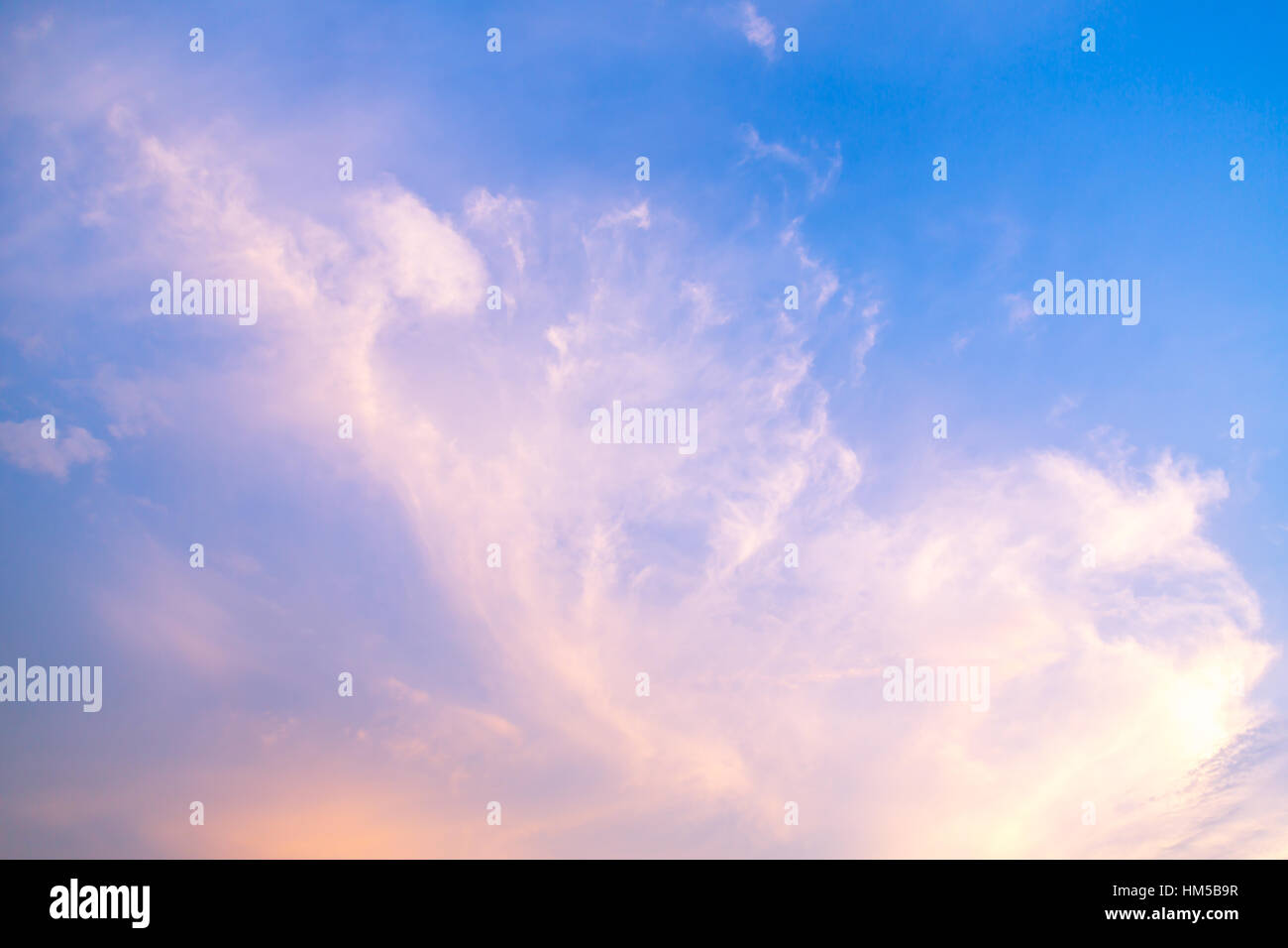 Sunset Sky ( Filtered image processed vintage effect Stock Photo - Alamy
