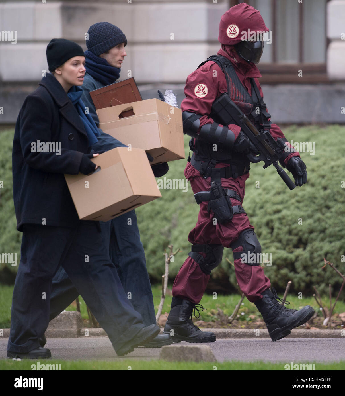 Actors dressed as armed soldiers spotted during filming for Doctor Who ...