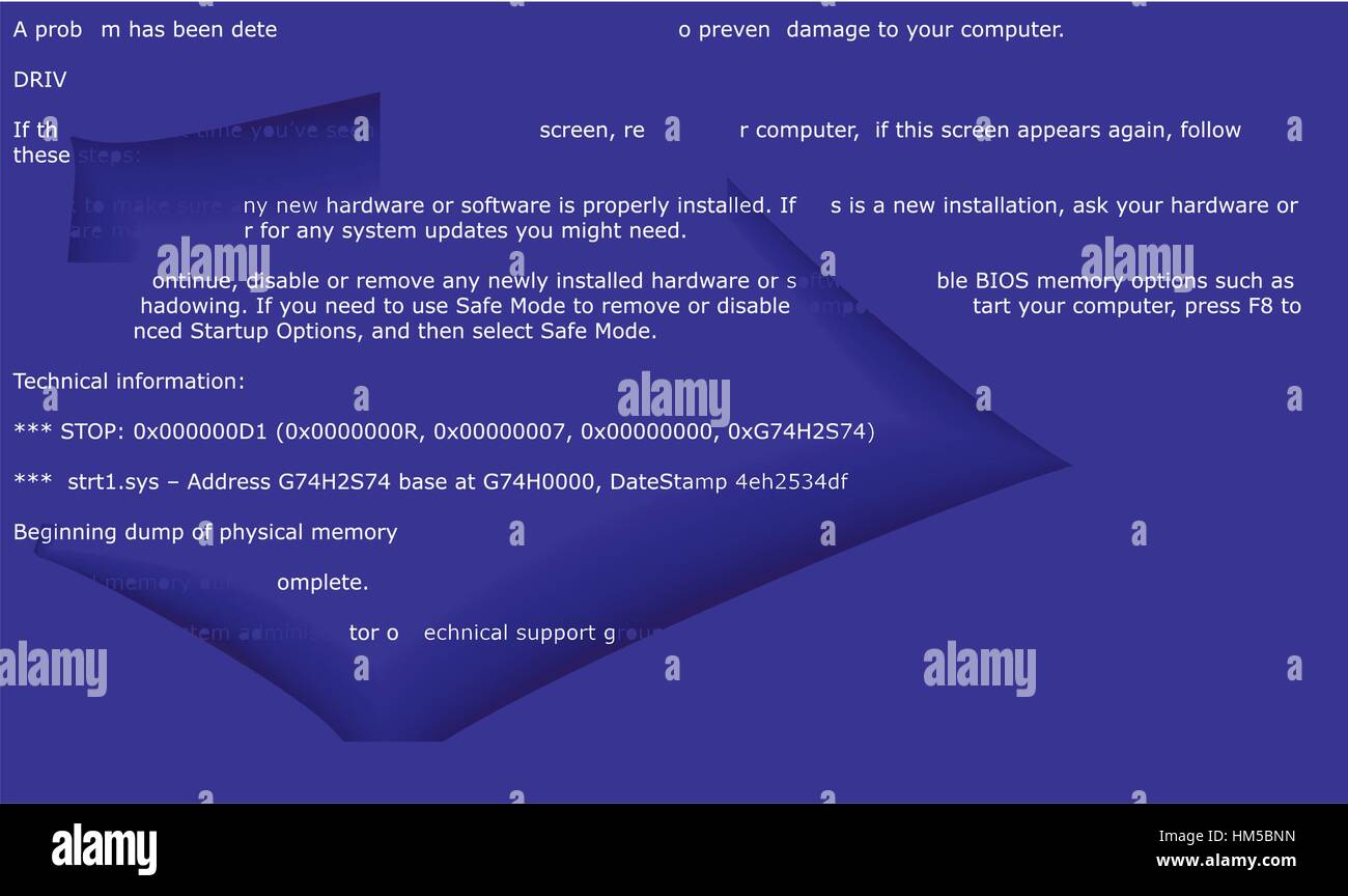 Hole in screen Stock Vector Images - Alamy