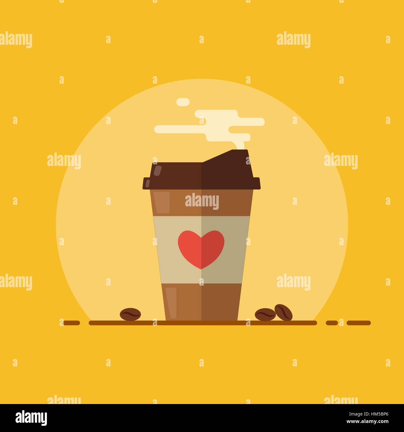 Plastic coffee cup tasty Stock Vector Images - Alamy