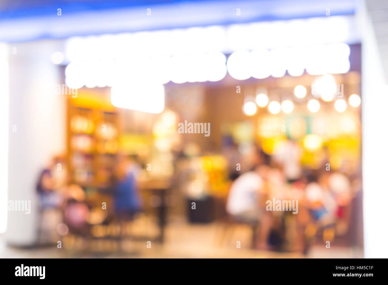 Coffee shop blur background Stock Photo - Alamy