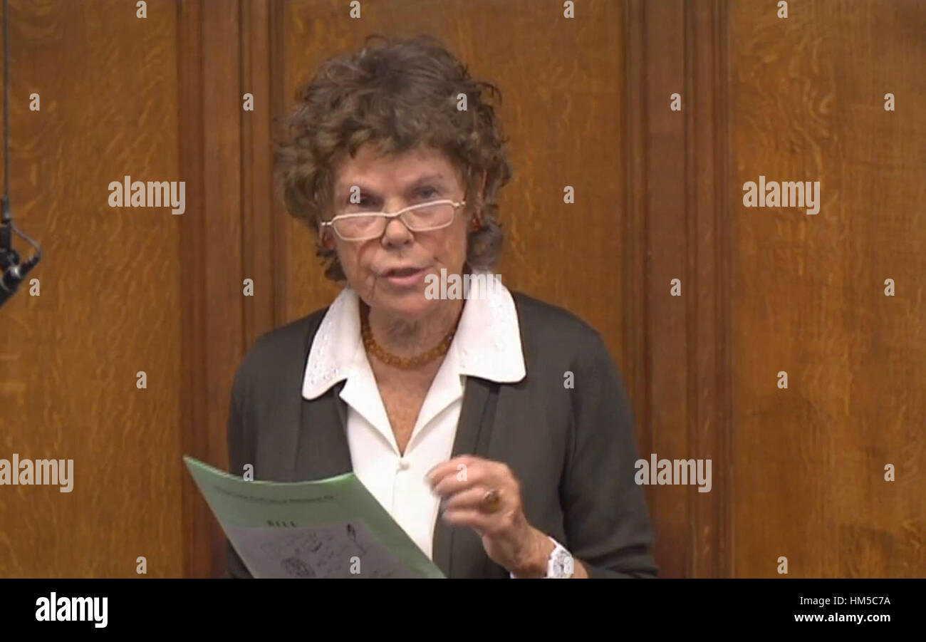 Kate Hoey speaks in the House of Commons, London during the second ...
