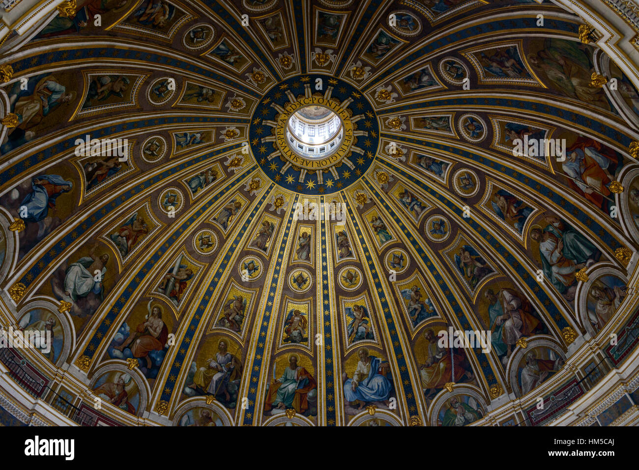 St. Peter's Basilica, the dome from the inside, Rome, Vatican, Italy ...