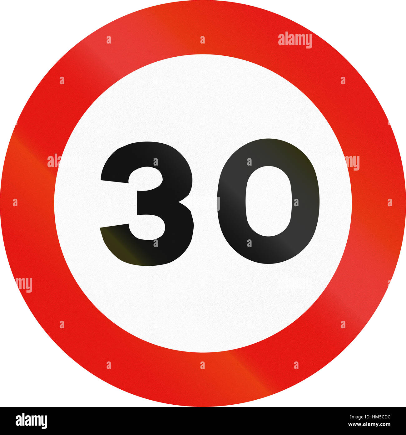 Prohibition sign maximum speed 30 hi-res stock photography and images ...