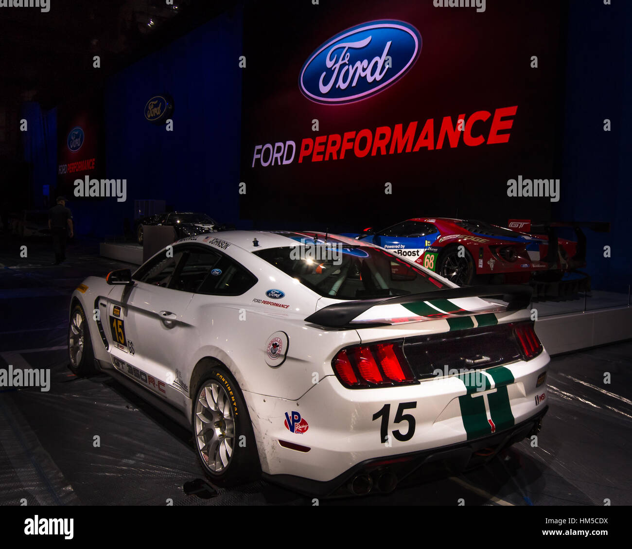 2016 Ford Shelby Mustang GT350 R-C #15 IMSA race car at SEMA Stock ...