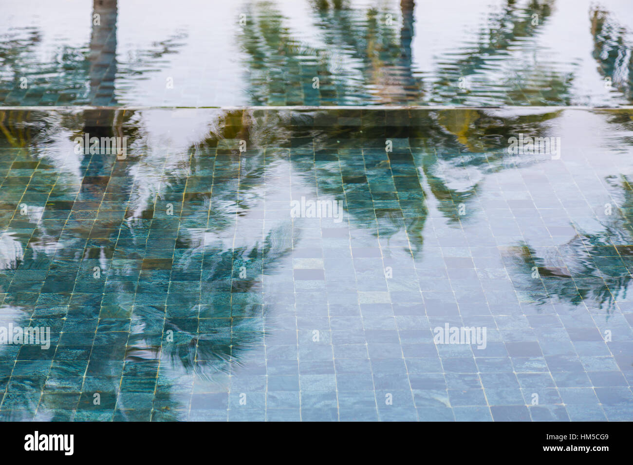 Swimming pool rippled water Stock Photo - Alamy