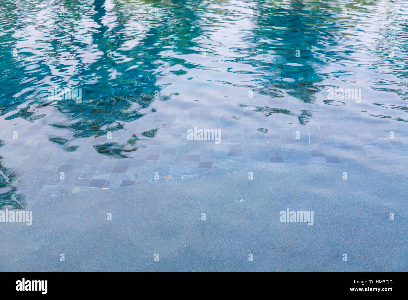 Swimming pool rippled water Stock Photo - Alamy