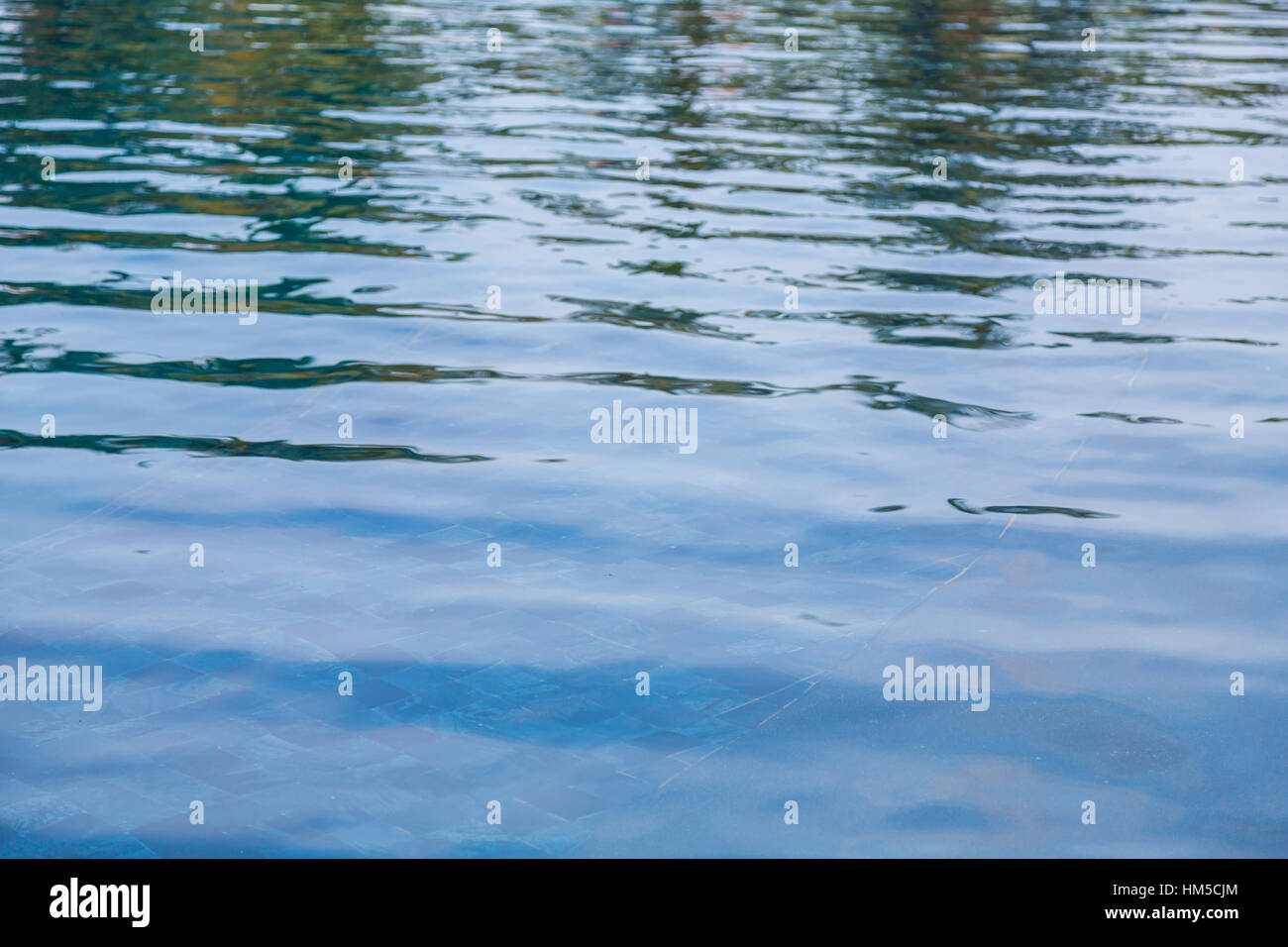 Swimming pool rippled water Stock Photo - Alamy