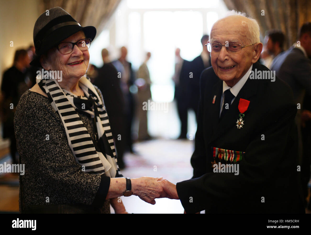 Lance corporal and his wife of 69 years josephine hi-res stock ...
