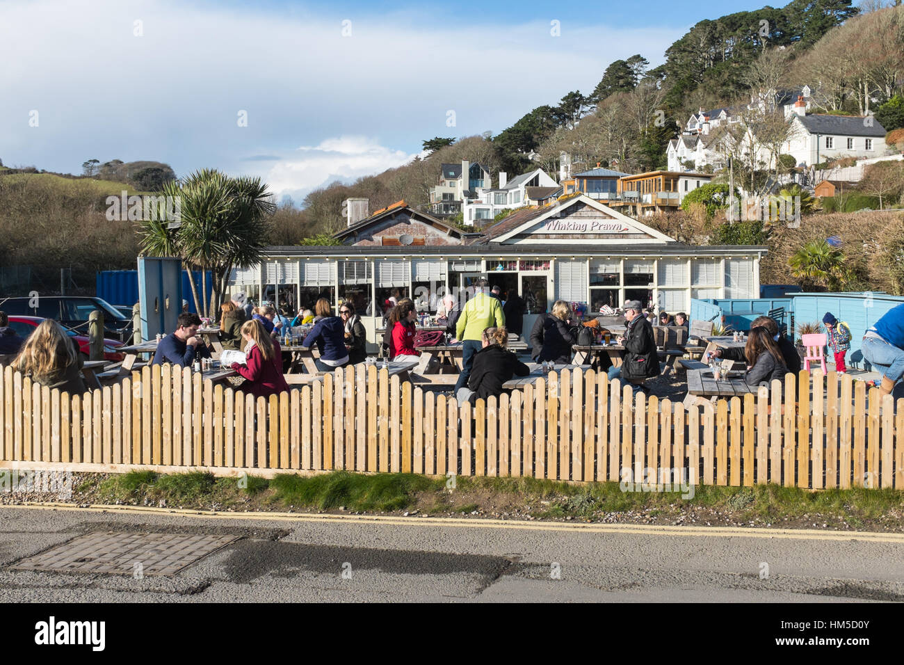 Salcombe beach cafe hi-res stock photography and images - Alamy