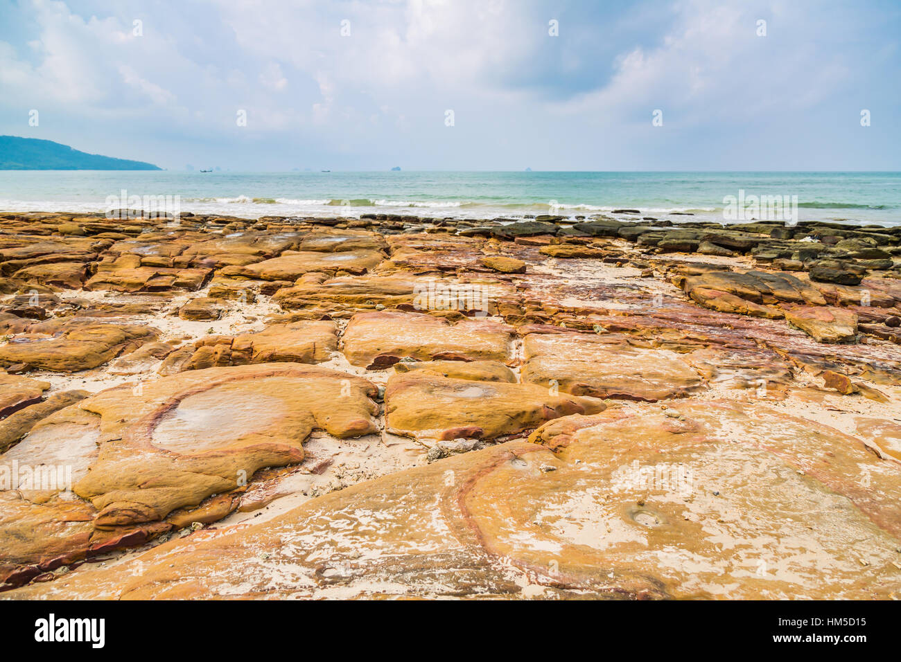 Rocks on the beach Stock Photo - Alamy