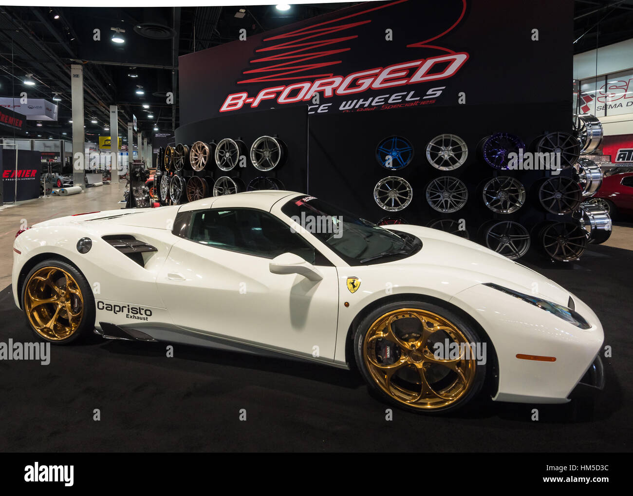 Customized Ferrari at SEMA Stock Photo - Alamy