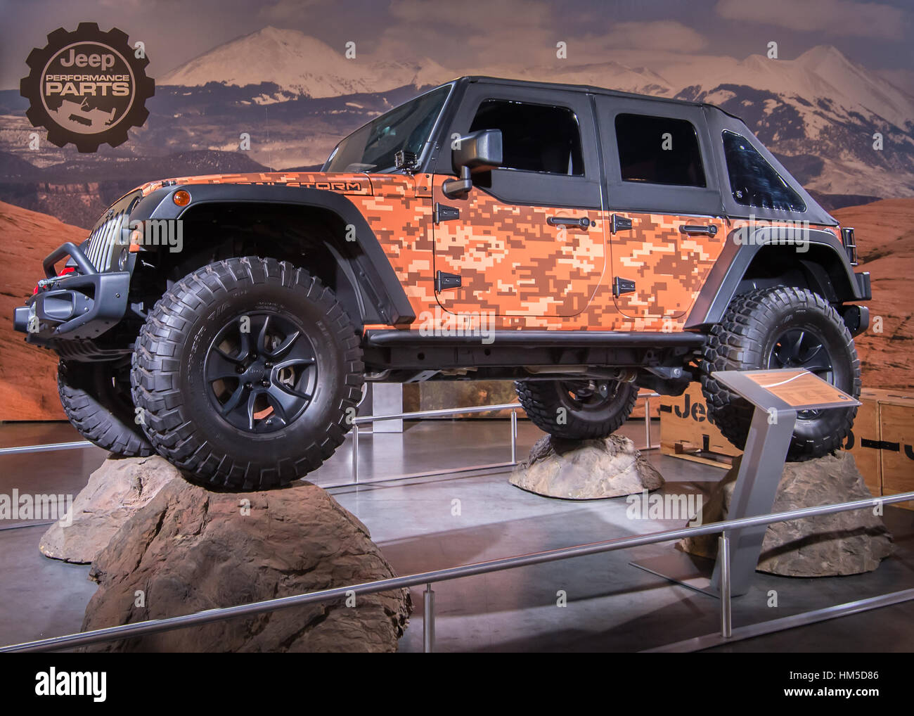 Customized Jeep at SEMA Stock Photo - Alamy