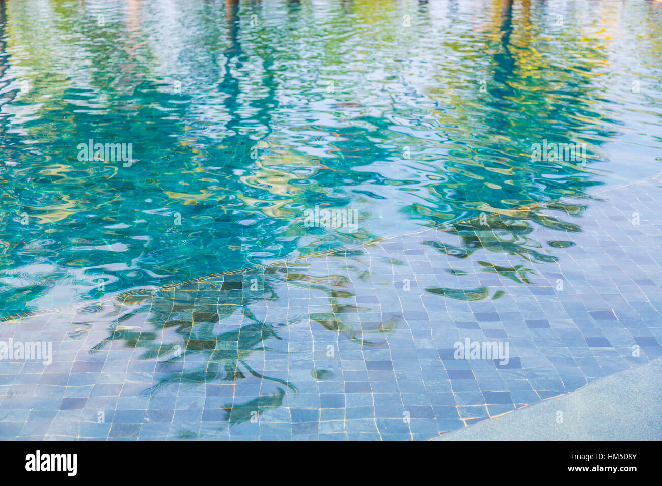 Swimming pool rippled water Stock Photo - Alamy