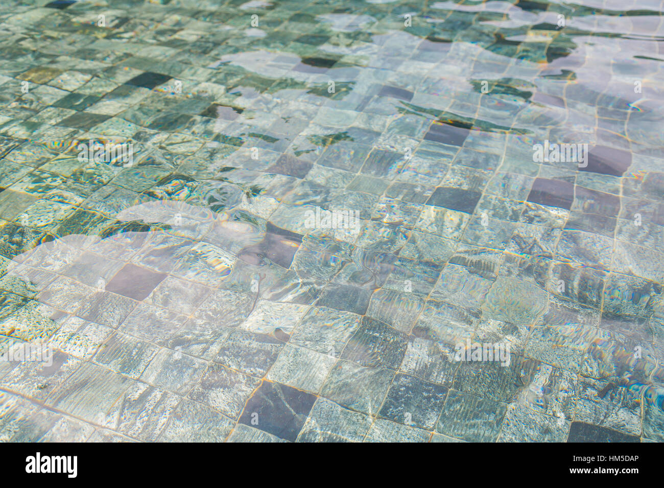 Swimming pool rippled water Stock Photo - Alamy