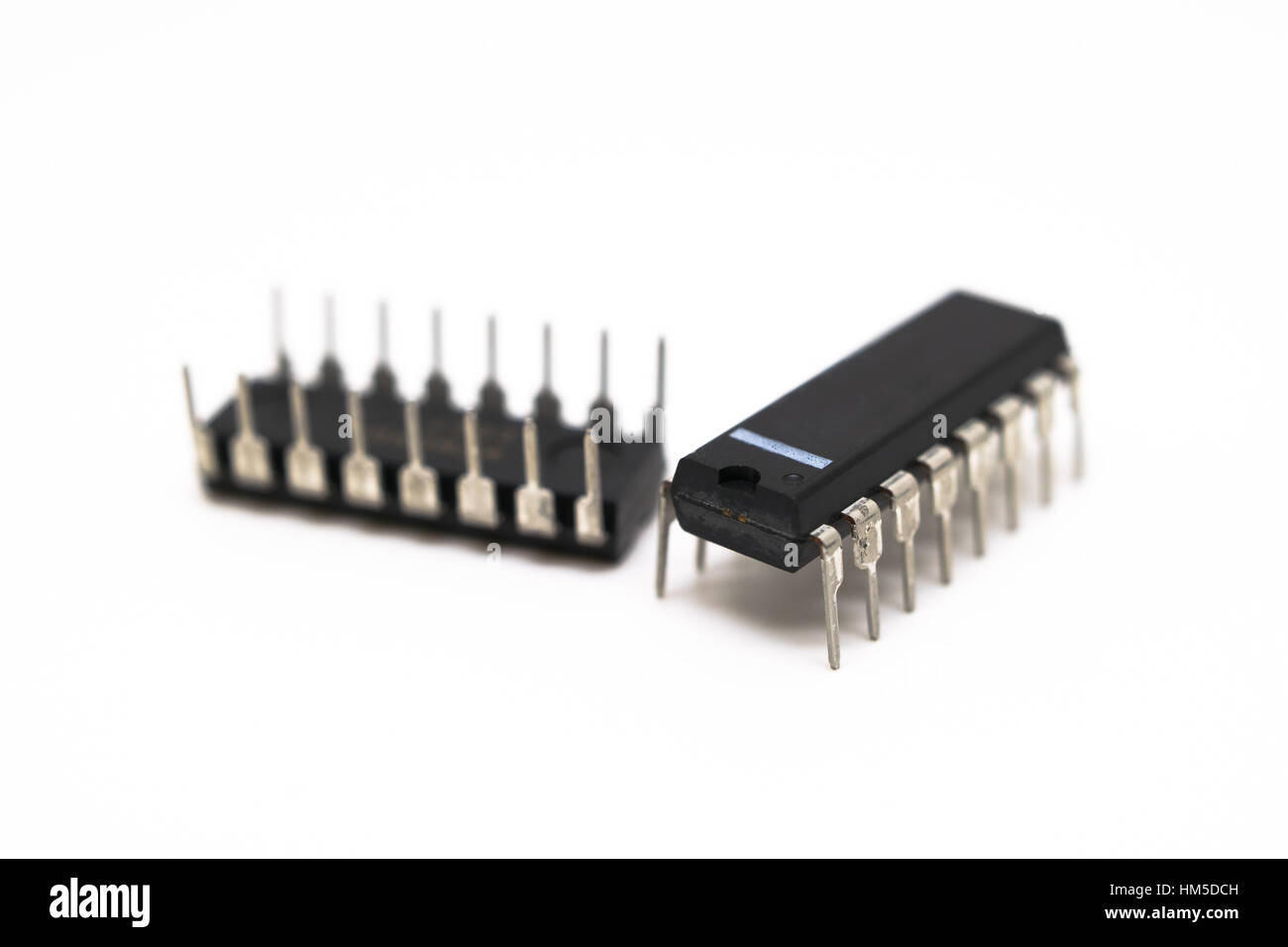 Semiconductors on white background Stock Photo - Alamy