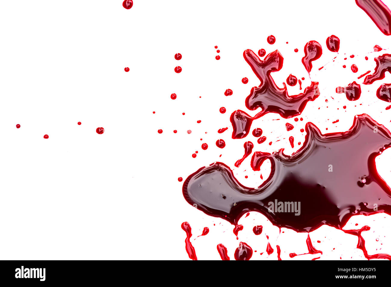 Dripping blood splatter hi-res stock photography and images - Alamy