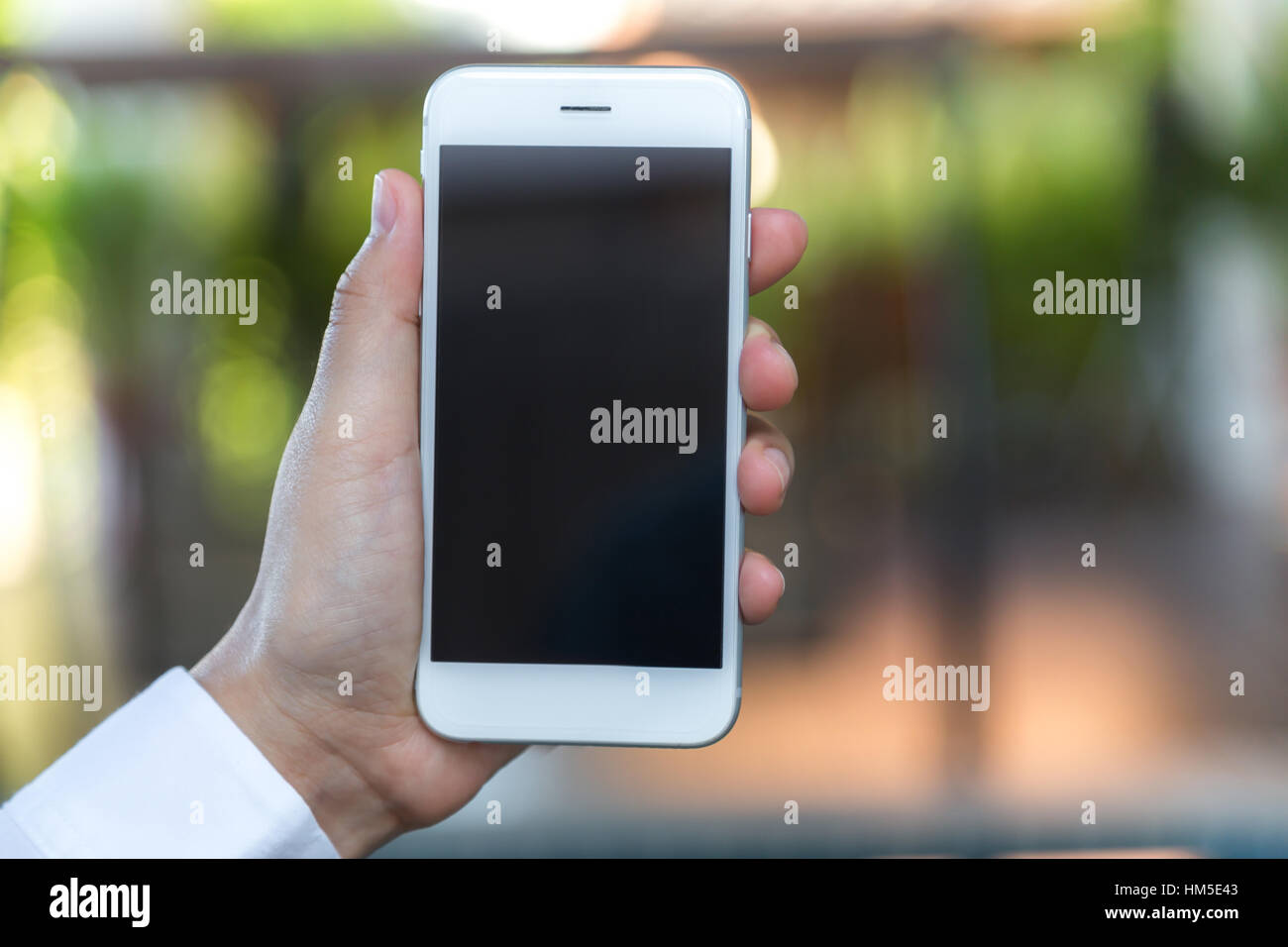 Hand hold Smart Phone Stock Photo - Alamy