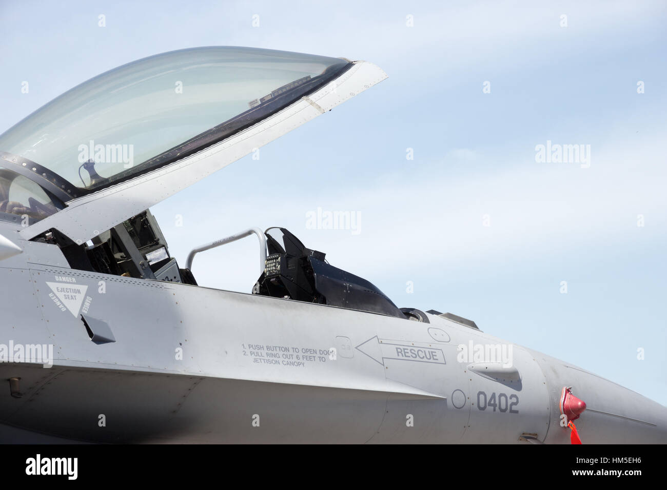 Fighter jet cockpit Stock Photo - Alamy