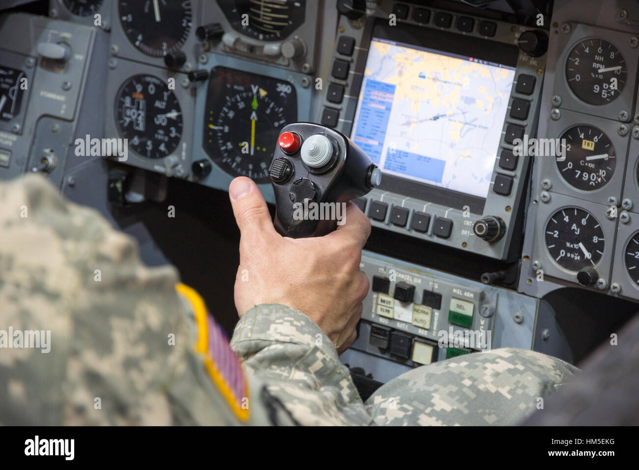 Centre stick in a fighter jet cockpit Stock Photo - Alamy