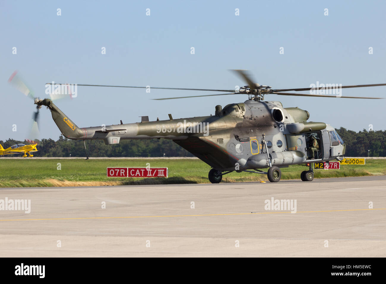 BERLIN, GERMANY - MAY 22, 2014: Czech Air Force Mil Mi-171 helicopter ...