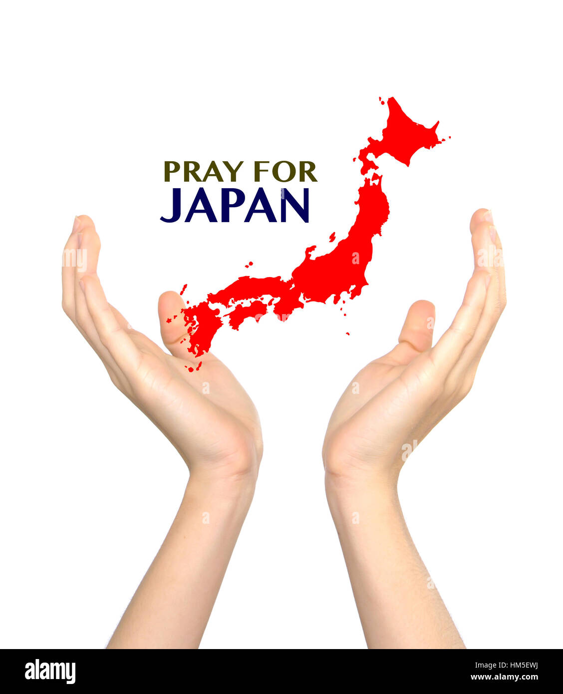 Pray for JAPAN. Earthquake Crisis Stock Photo - Alamy