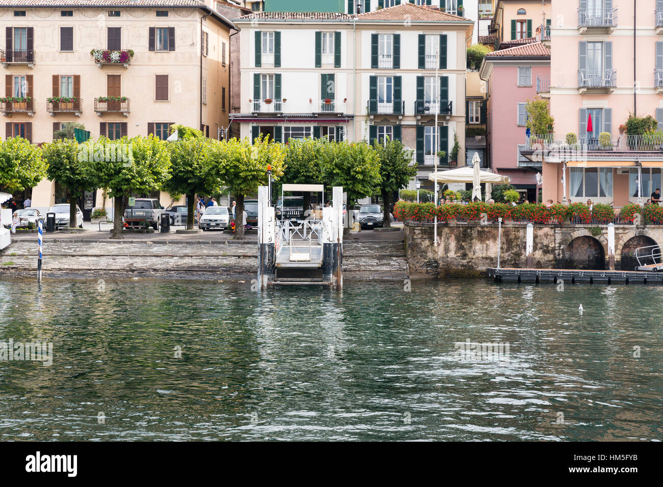 Landing jetty at Bellagio on Lake Como in Italy Stock Photo - Alamy