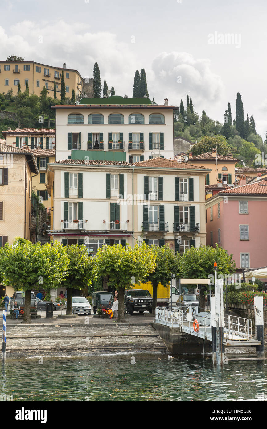 Landing jetty at Bellagio on Lake Como in Italy Stock Photo - Alamy