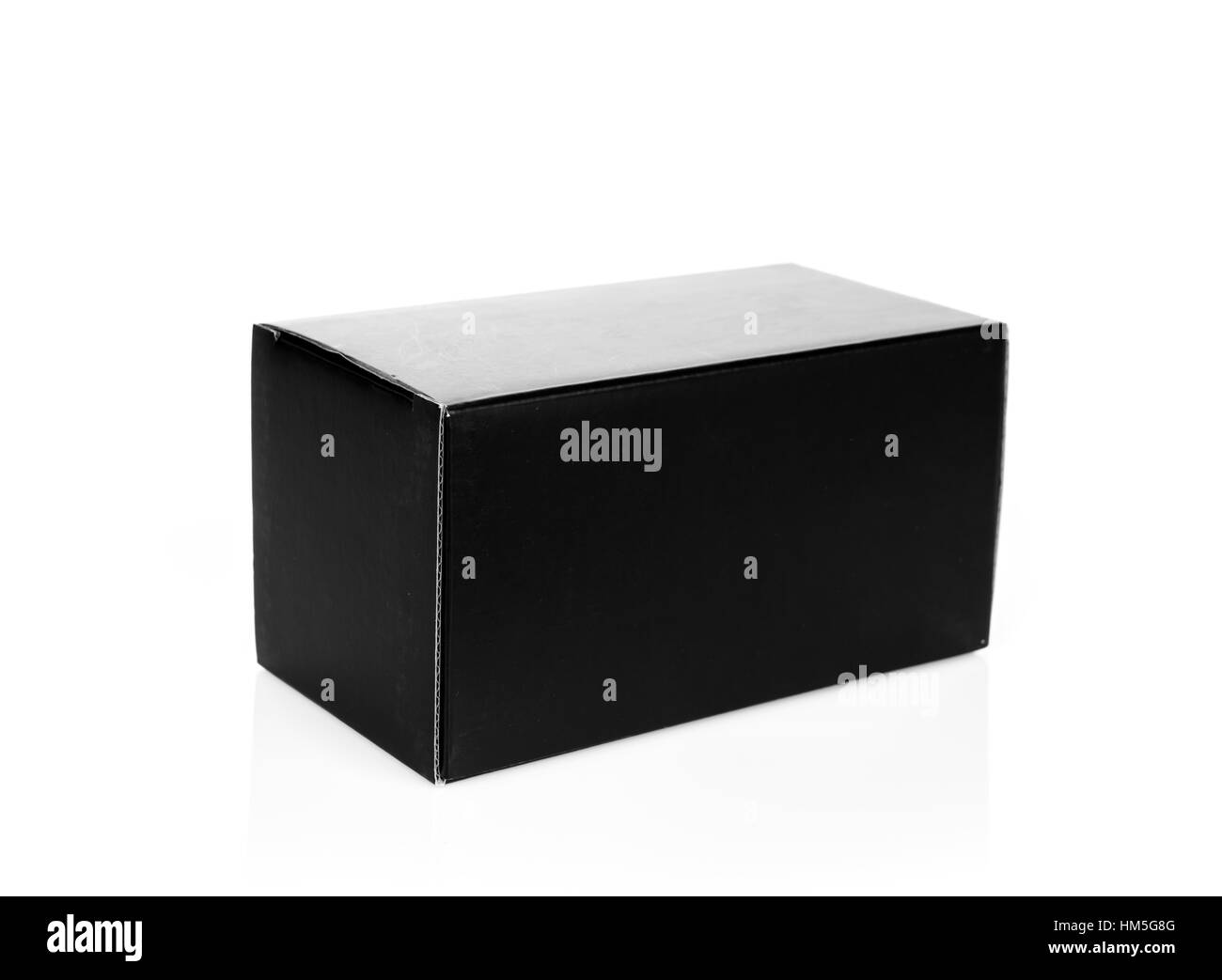Black box on a white background Stock Photo - Alamy