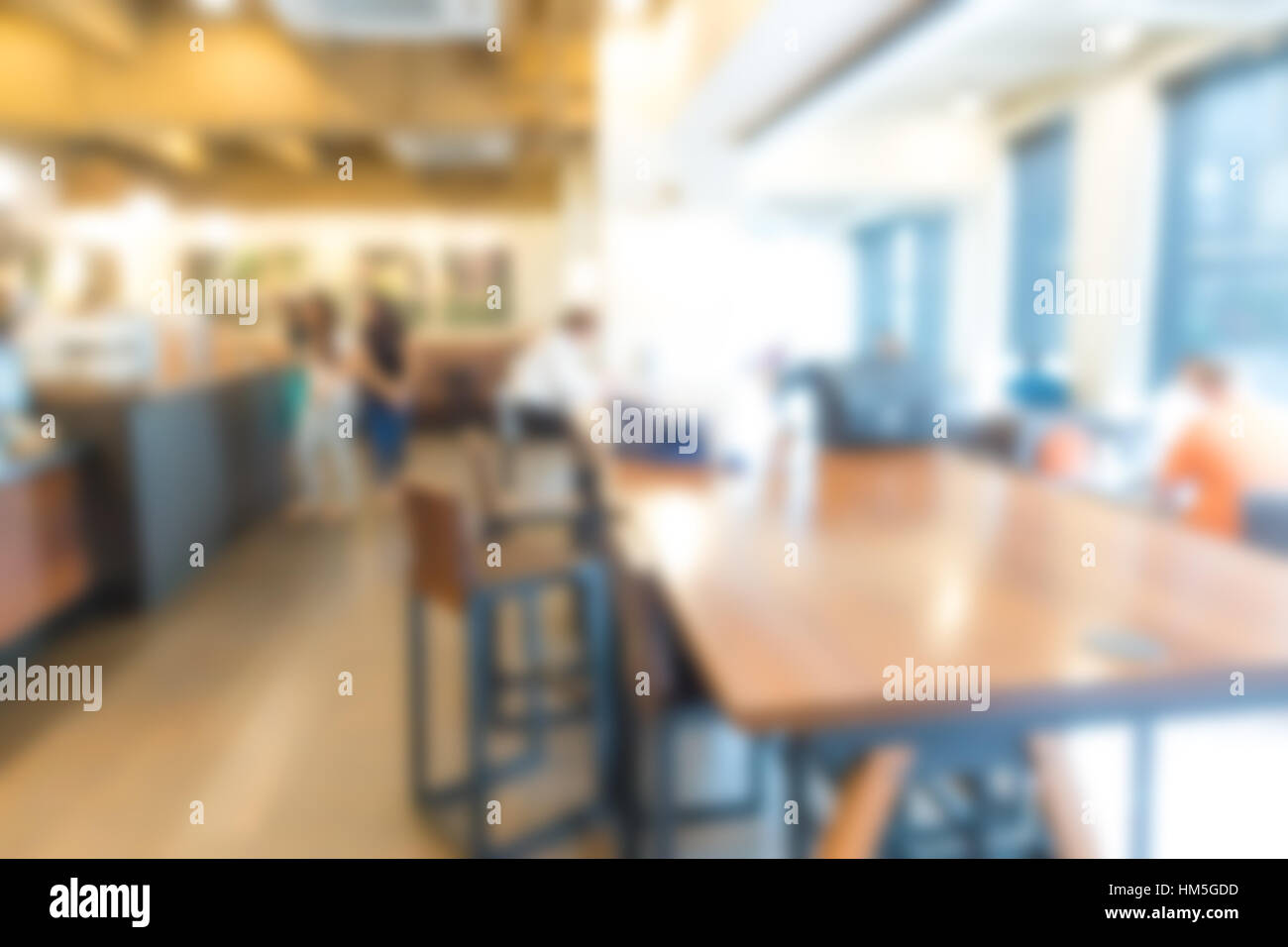 Coffee shop blur background Stock Photo - Alamy
