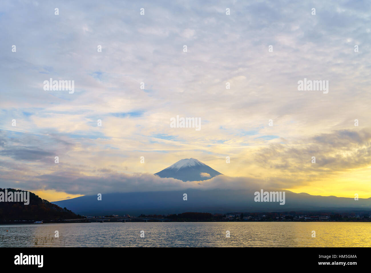 Mount Fuji sunset, Japan Stock Photo - Alamy