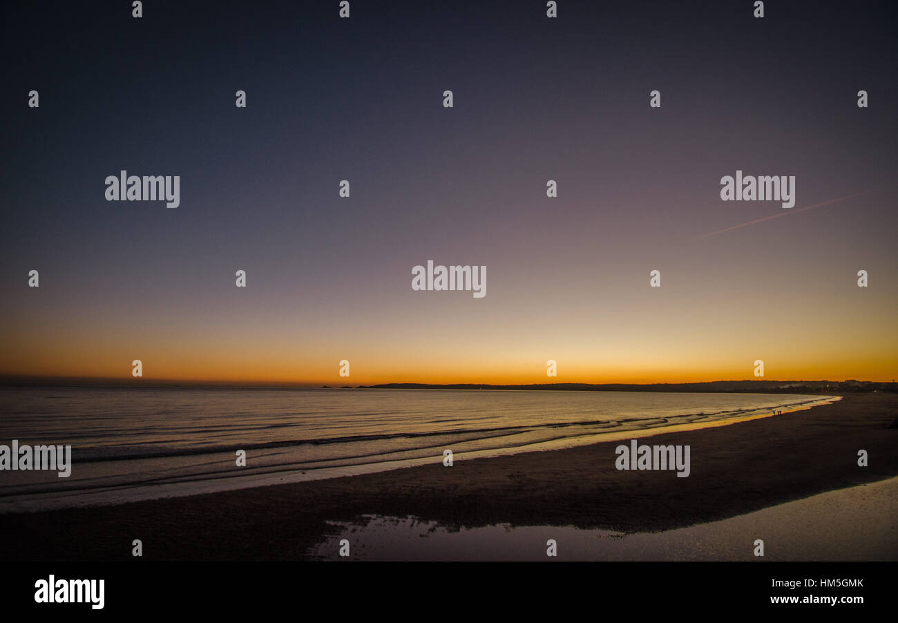 Swansea Sunset Landscape Stock Photo - Alamy