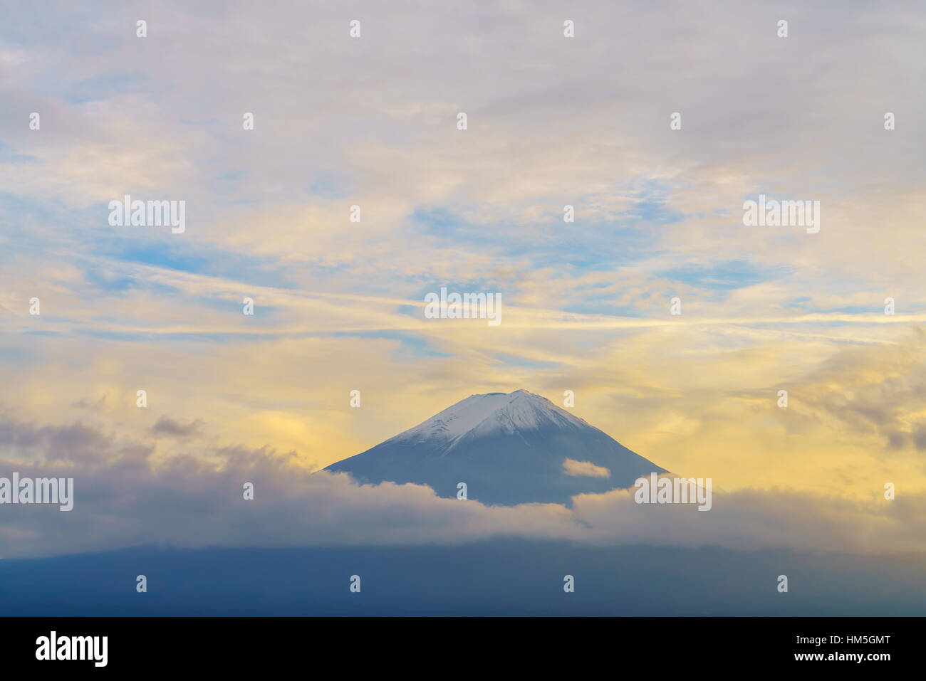 Mount Fuji sunset, Japan Stock Photo - Alamy