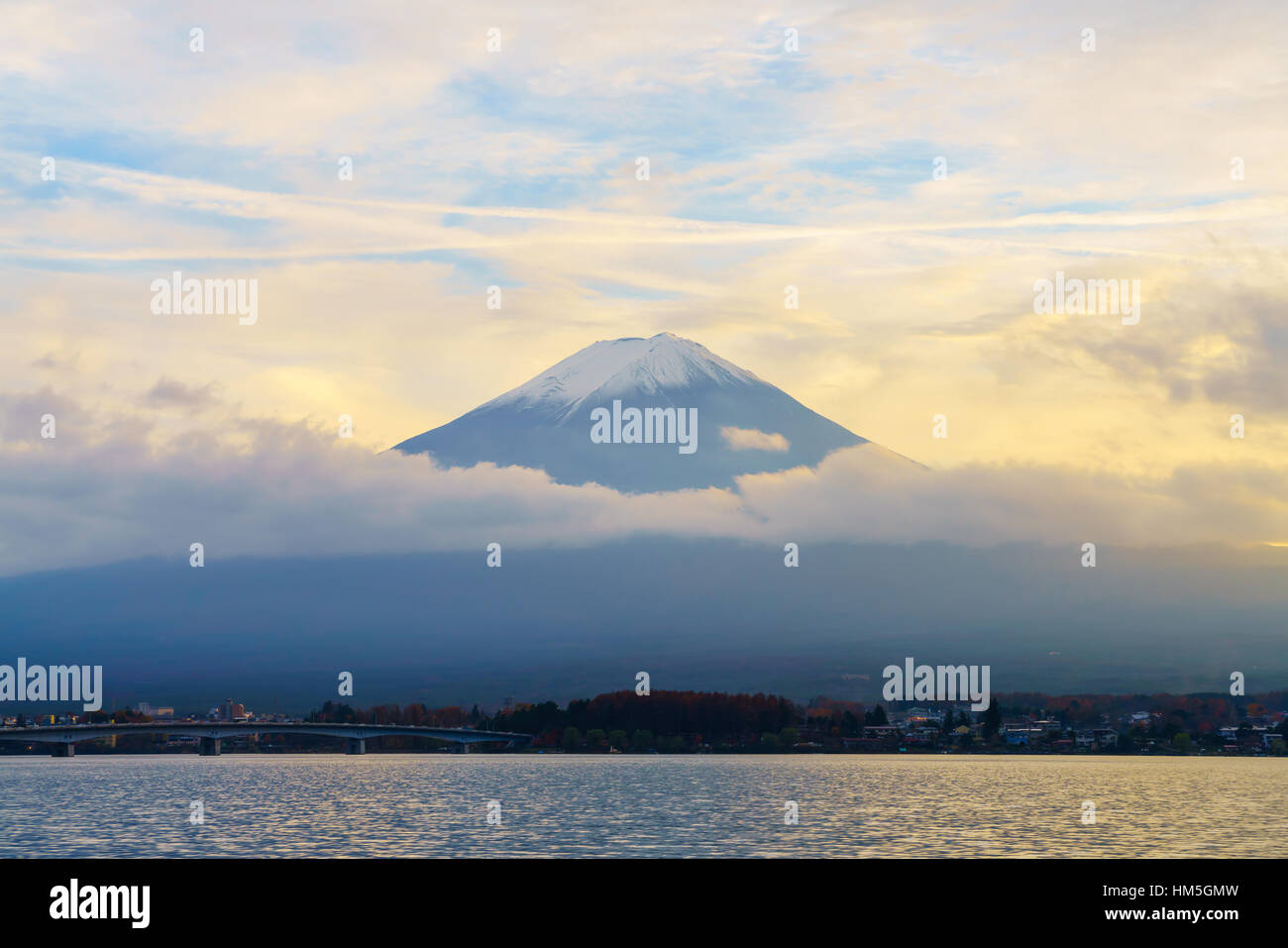 Mount Fuji sunset, Japan Stock Photo - Alamy