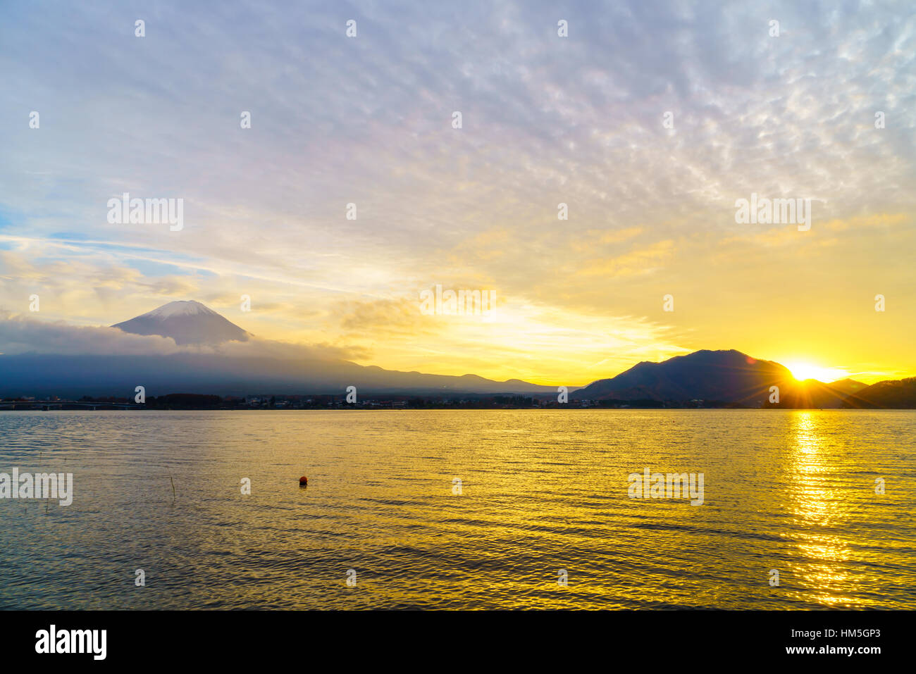 Mount Fuji sunset, Japan Stock Photo - Alamy