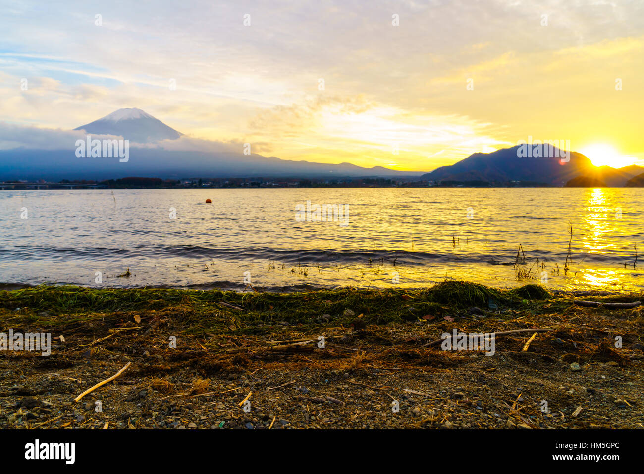 Mount Fuji sunset, Japan Stock Photo - Alamy