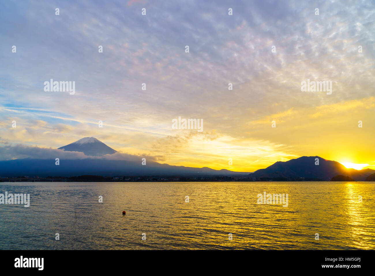 Mount Fuji sunset, Japan Stock Photo - Alamy