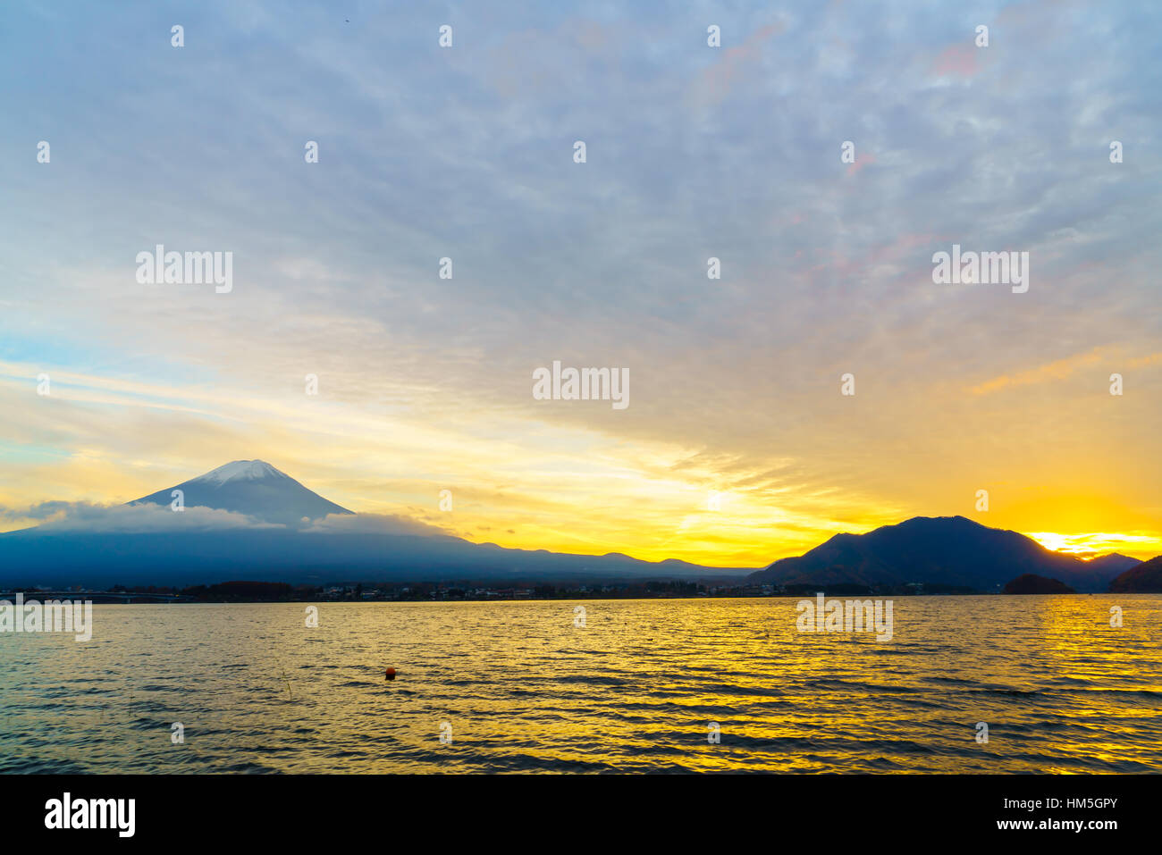Mount Fuji sunset, Japan Stock Photo - Alamy