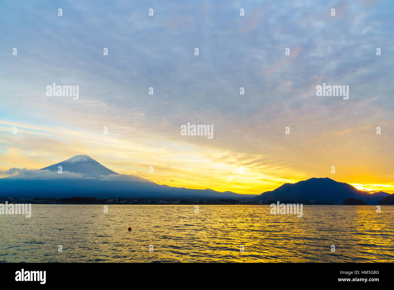 Mount Fuji sunset, Japan Stock Photo - Alamy