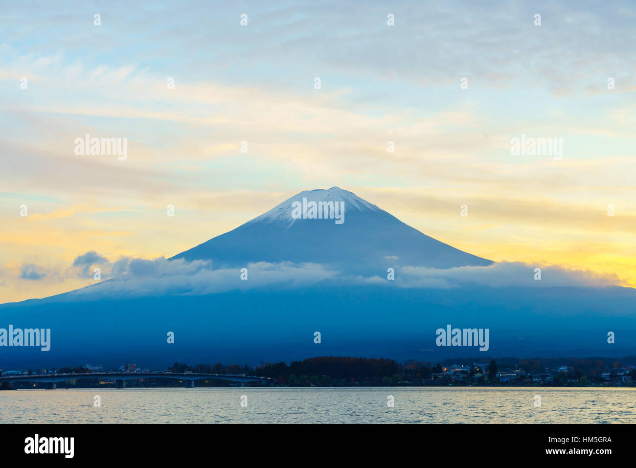 Mount Fuji sunset, Japan Stock Photo - Alamy