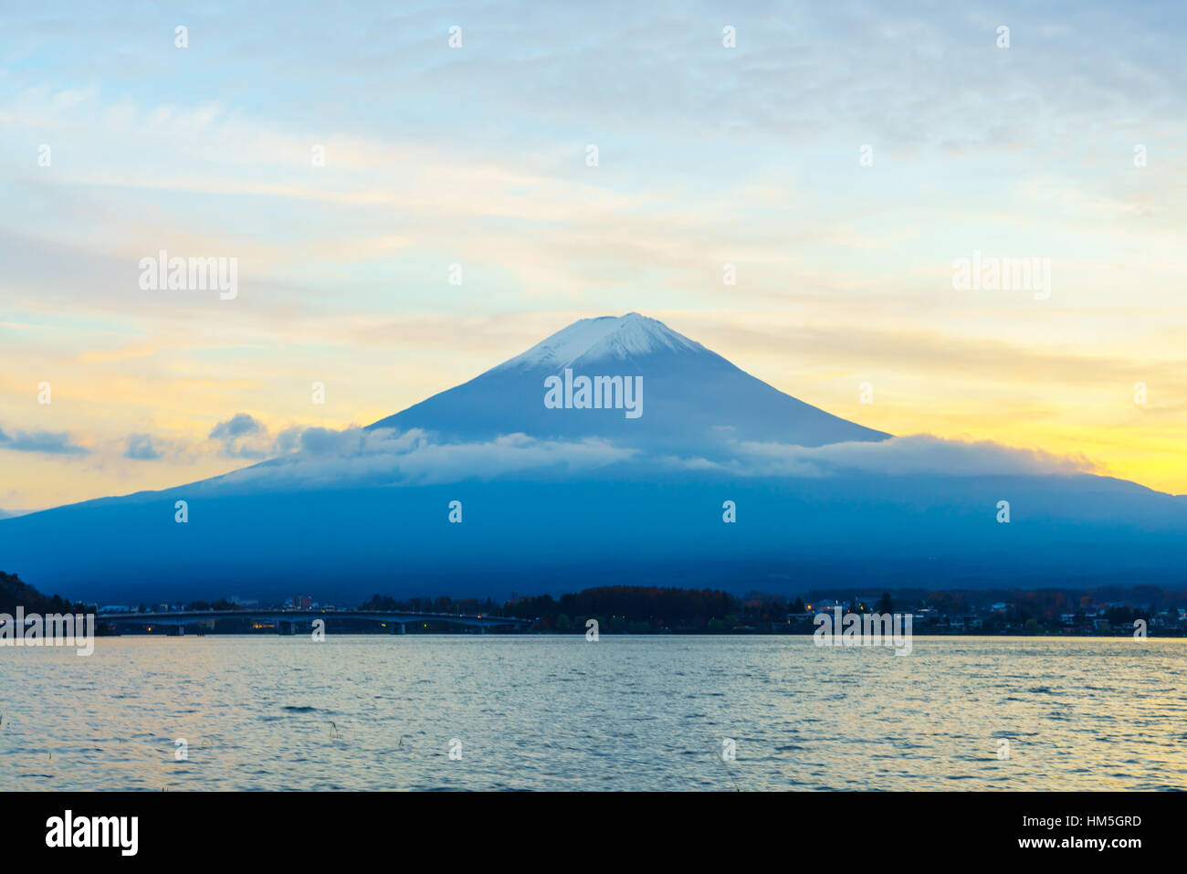Mount Fuji sunset, Japan Stock Photo - Alamy