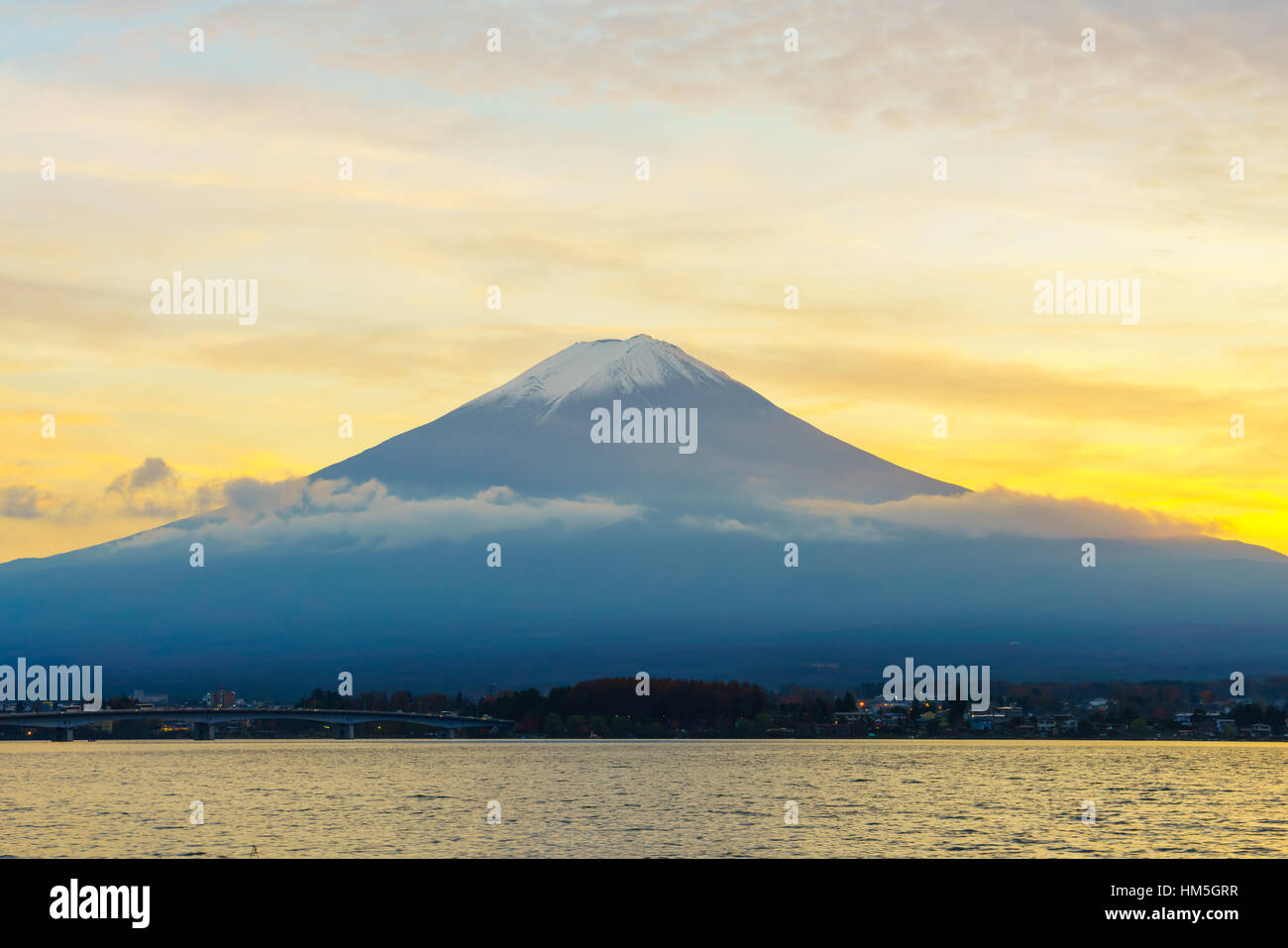 Mount Fuji sunset, Japan Stock Photo - Alamy